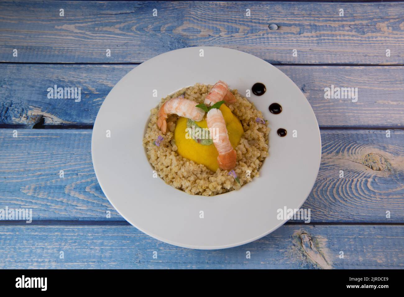 Recipe for Boulghoursotto and mini patisson stuffed with mozarella and ...