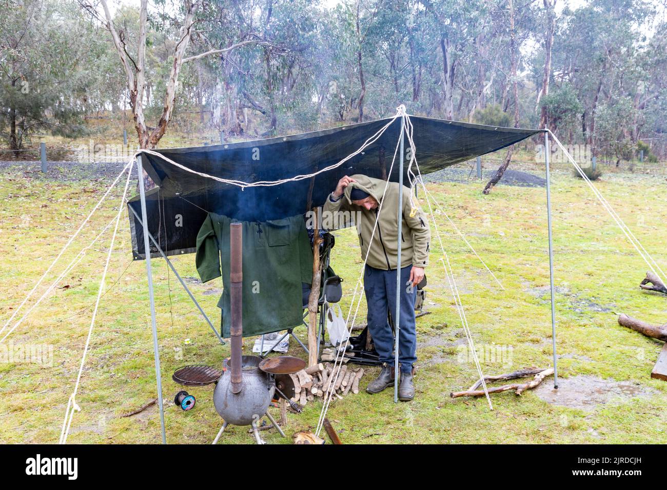 Keeping dry tarp hi-res stock photography and images - Alamy