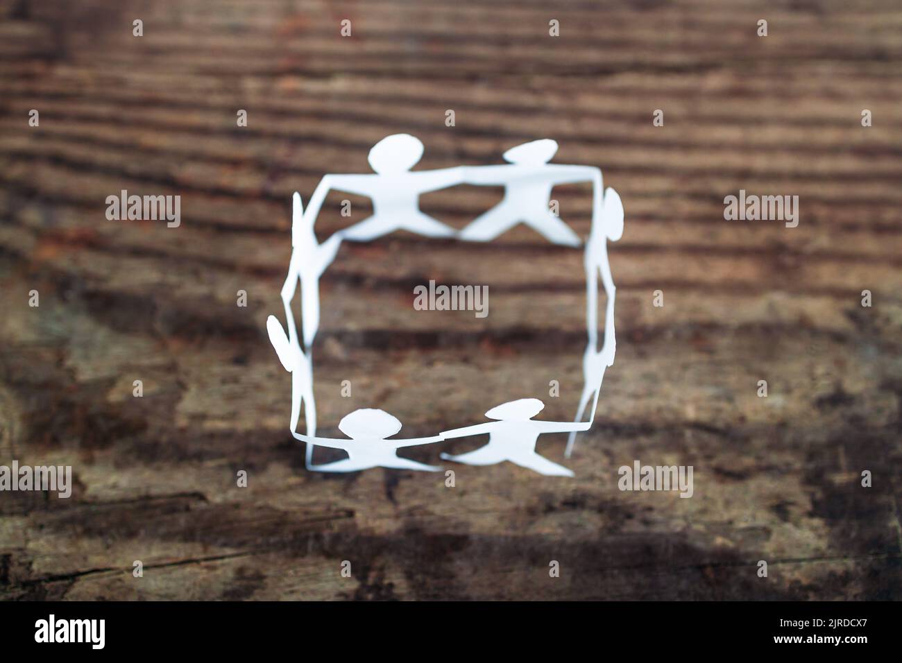 Manpower teamwork conceptual image paper hi-res stock photography and ...