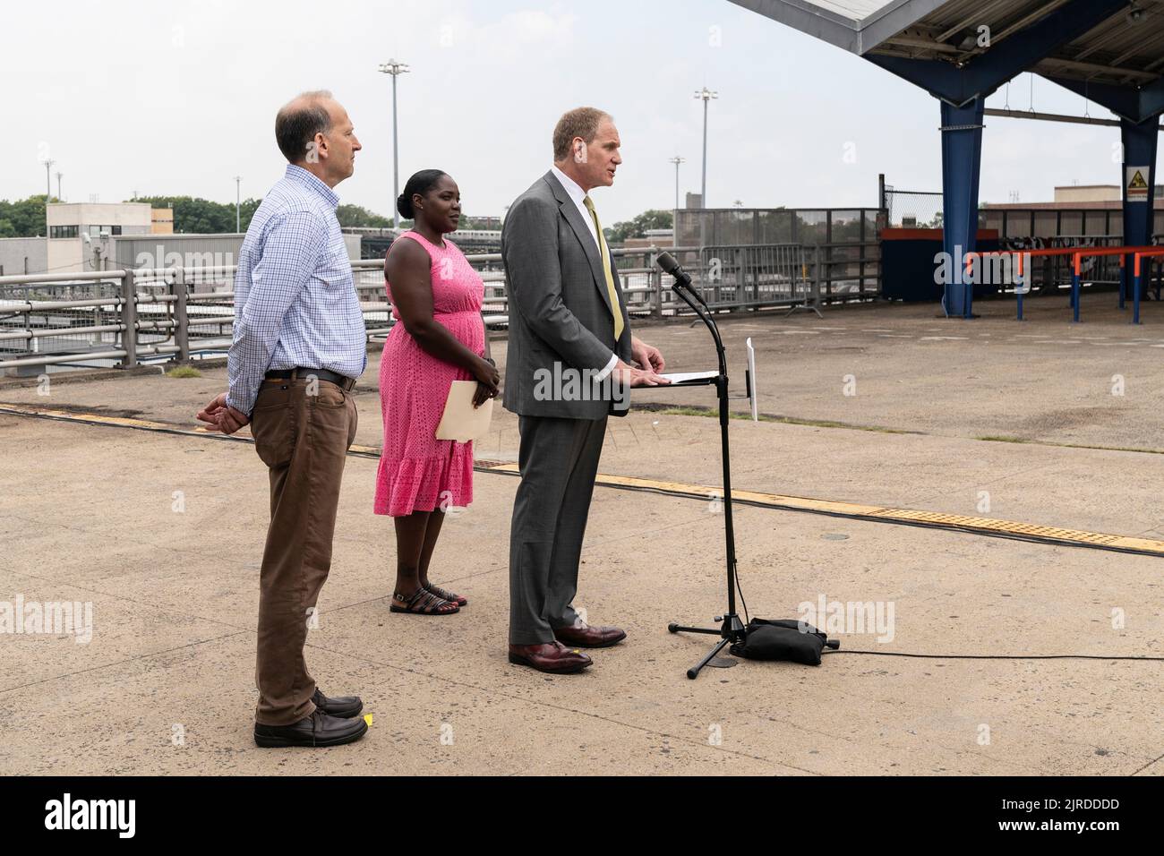 New York, NY - August 23, 2022: Janno Lieber, MTA Chair and CEO speaks ...