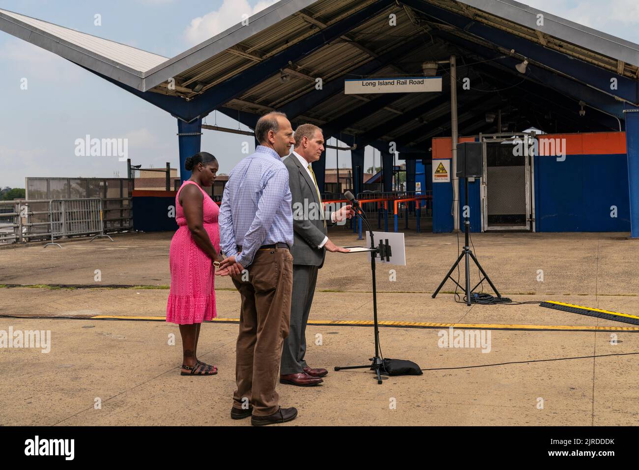 New York, NY - August 23, 2022: Janno Lieber, MTA Chair and CEO speaks ...