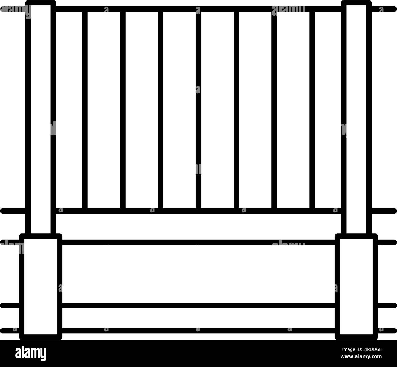 house fence line icon vector illustration Stock Vector Image & Art - Alamy