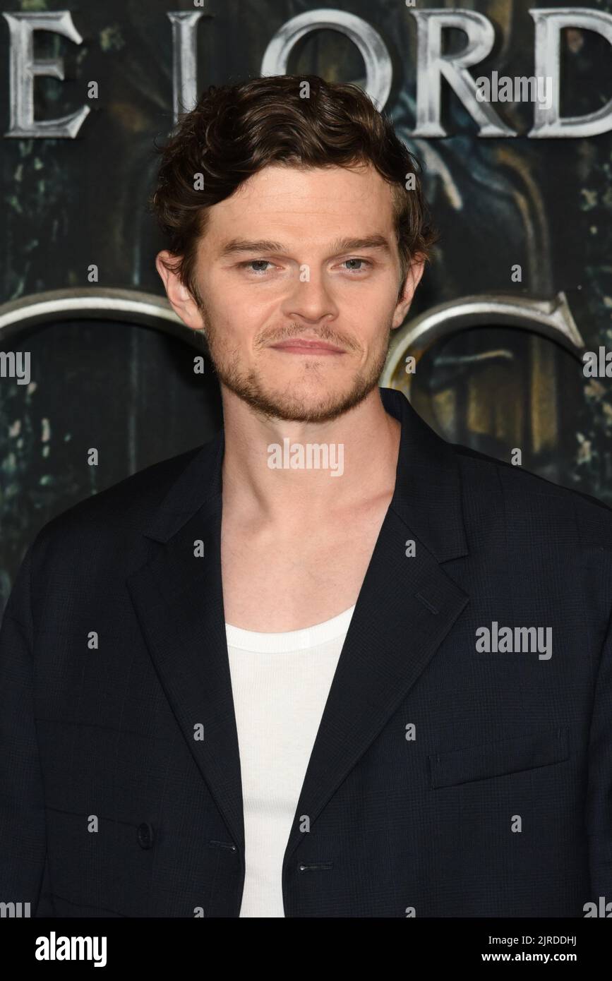 Robert Aramayo attends 'The Lord of the Rings: Rings of Power' TV show ...