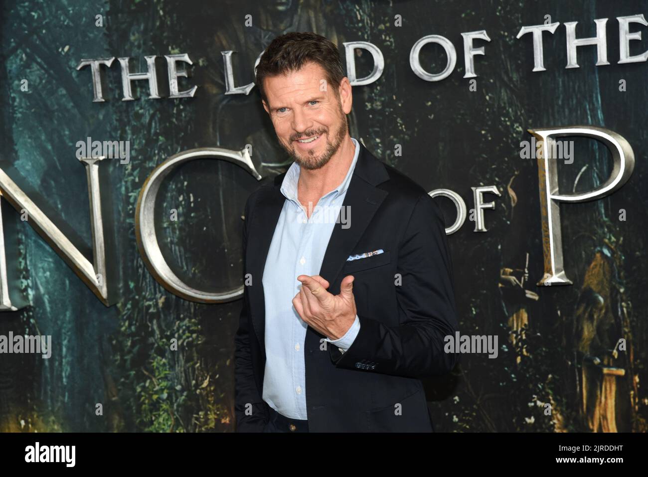 Lloyd Owen attends 'The Lord of the Rings: Rings of Power' TV show ...