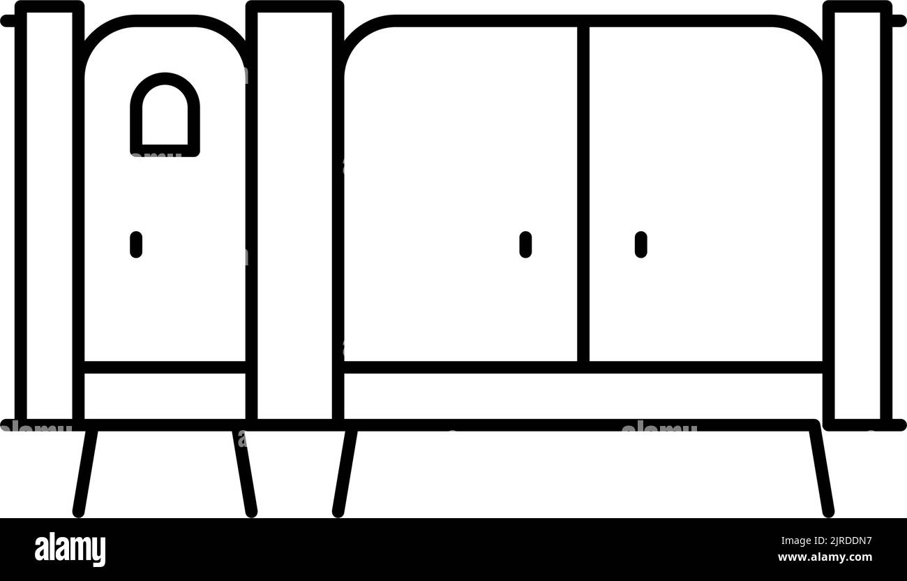 entrance fence line icon vector illustration Stock Vector Image & Art ...