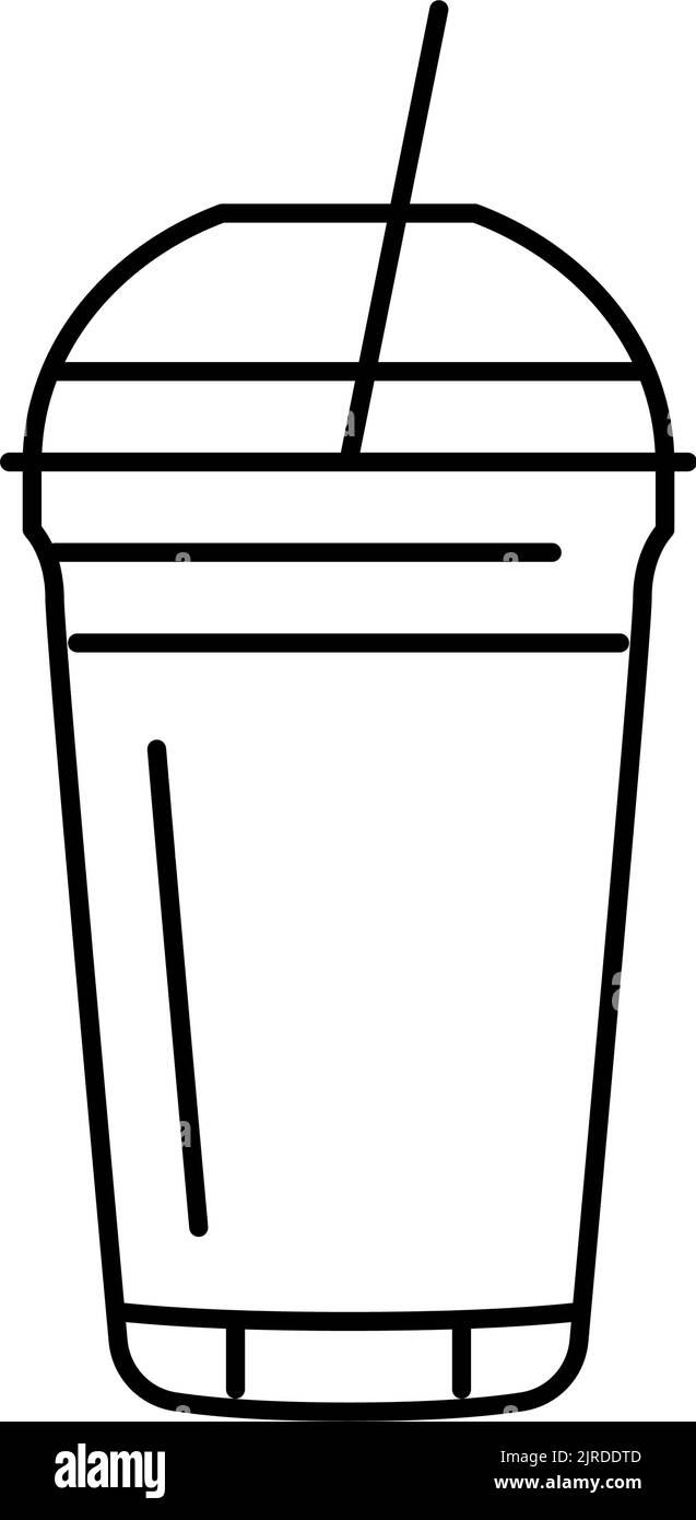 juice beverage drink line icon vector illustration Stock Vector Image ...