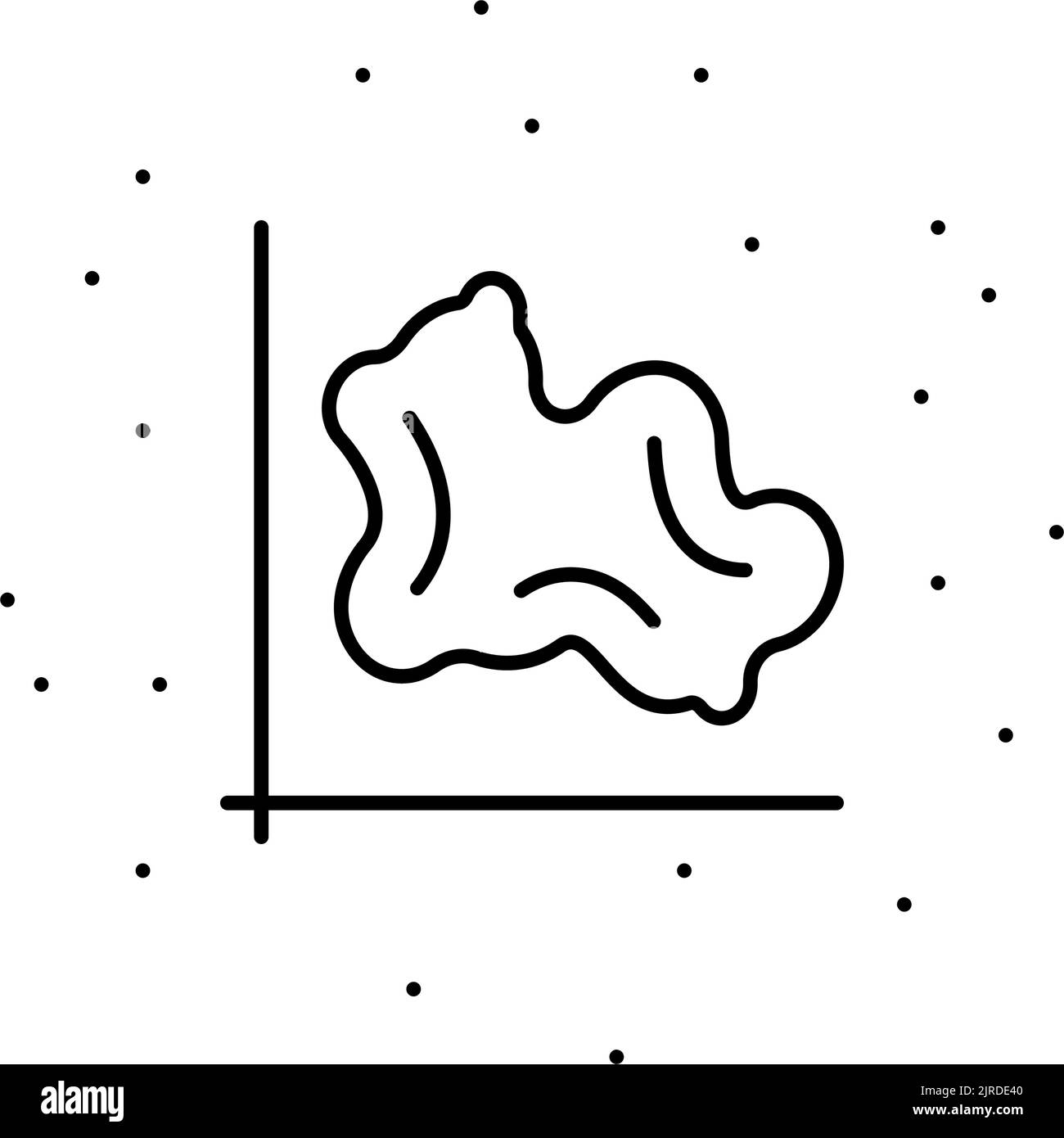 uneven borders mole melanoma line icon vector illustration Stock Vector ...