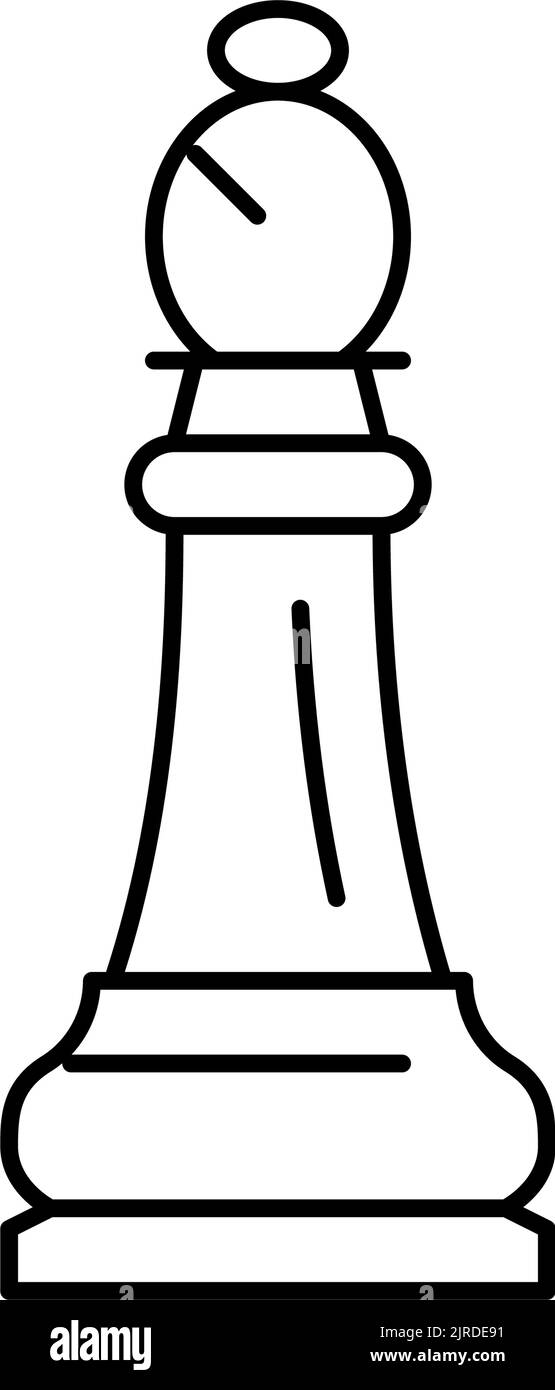 rook chess line icon vector illustration Stock Vector Image & Art - Alamy