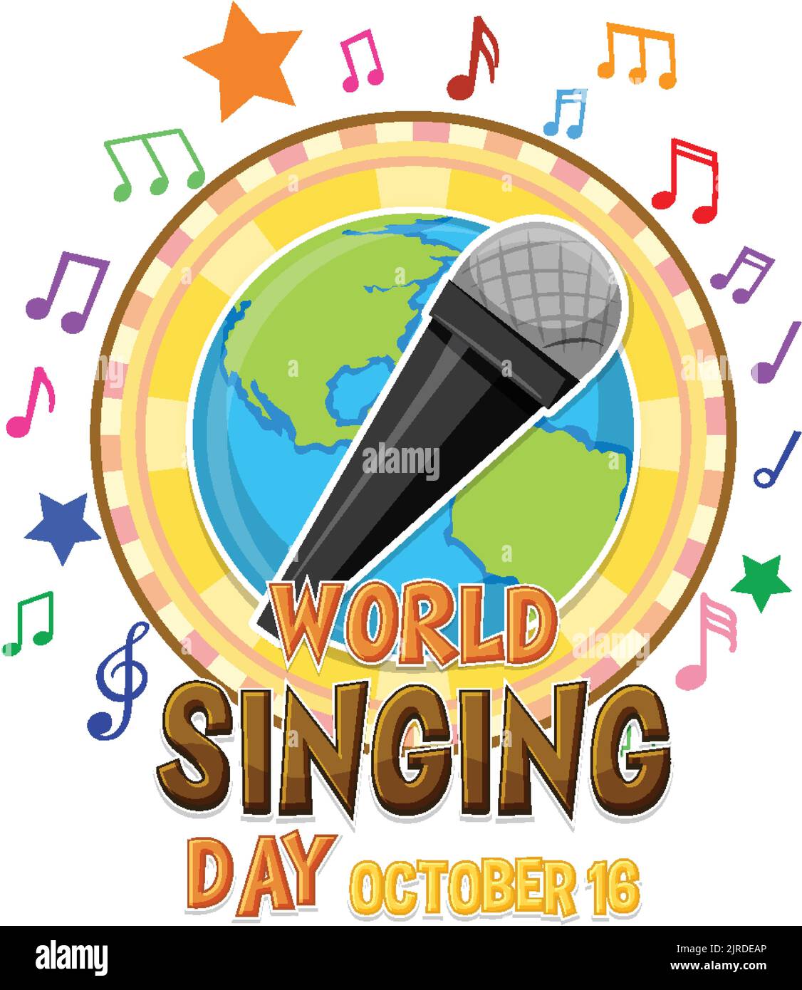 World Singing Day Banner illustration Stock Vector Image & Art - Alamy