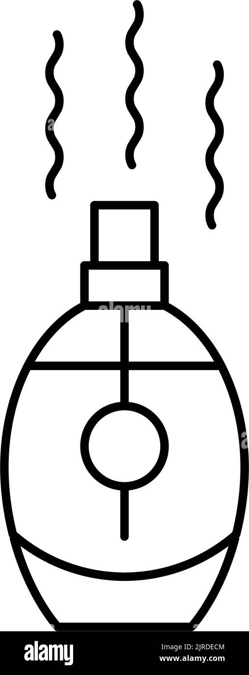 scent fragrance bottle perfume line icon vector illustration Stock ...