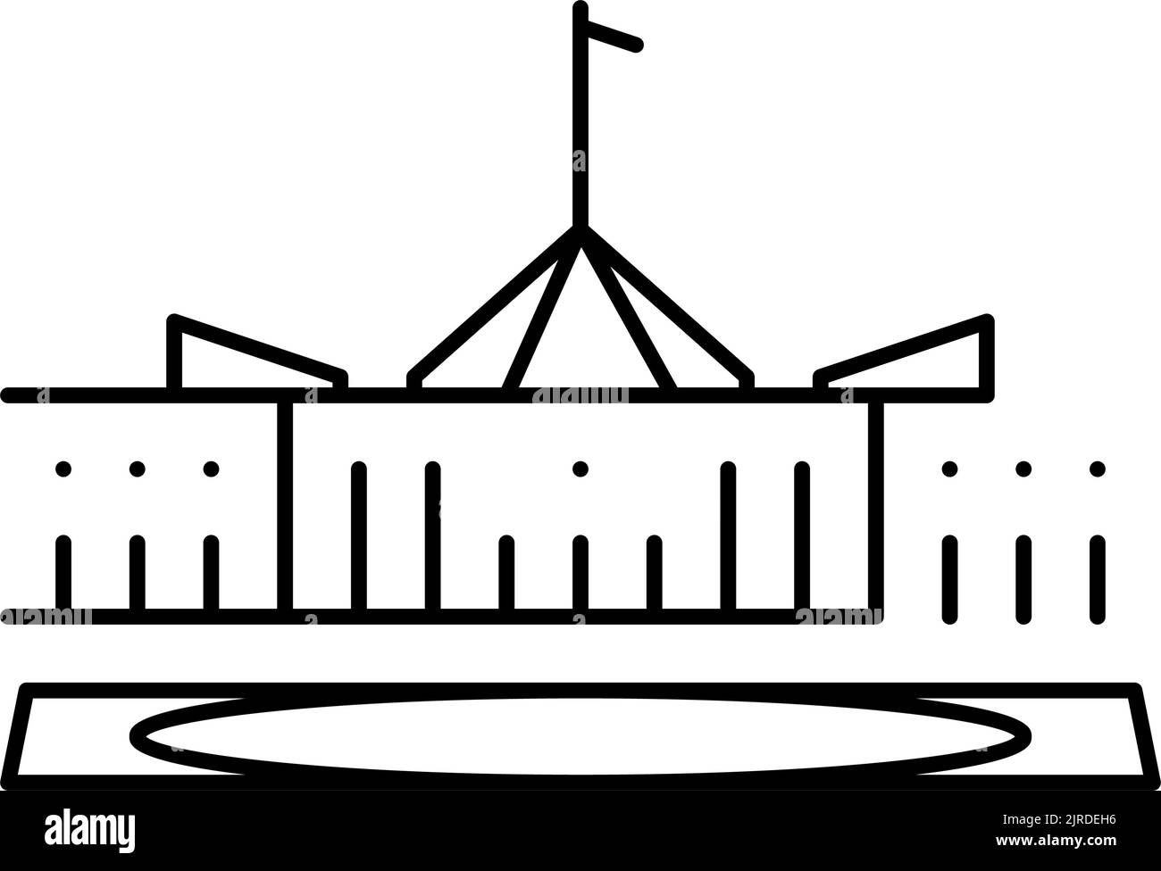 canberra city line icon vector illustration Stock Vector Image & Art ...