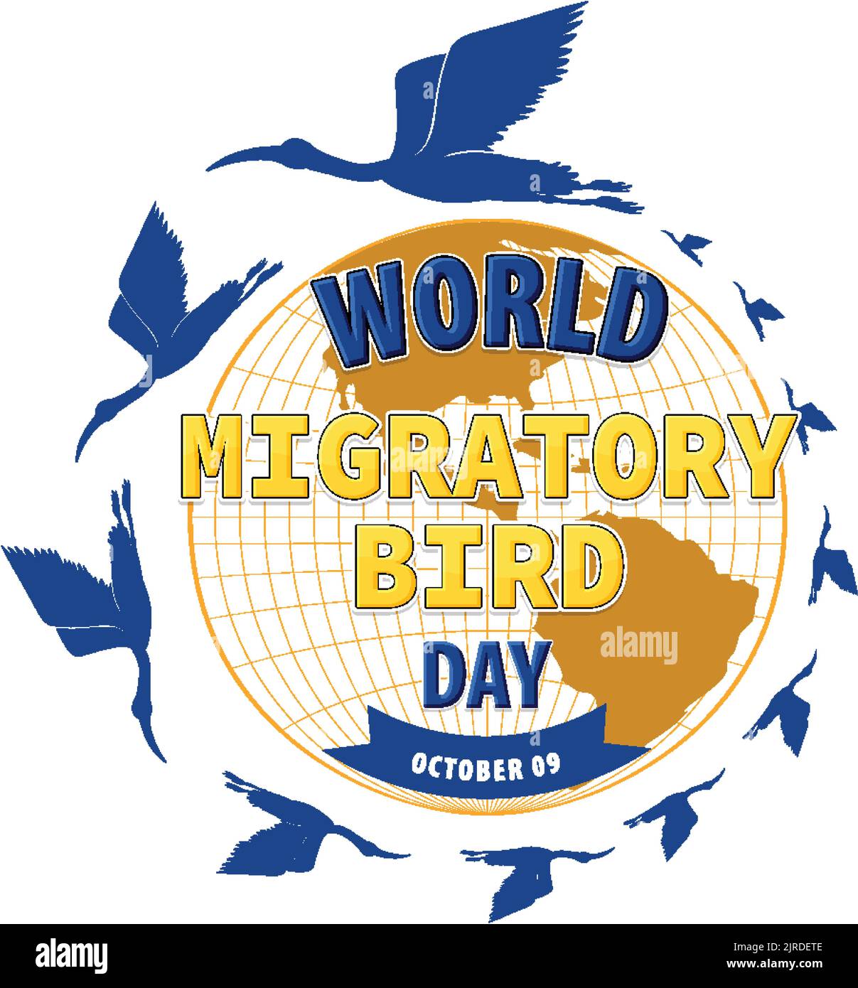 World Migratory Bird Day Banner Design illustration Stock Vector Image ...