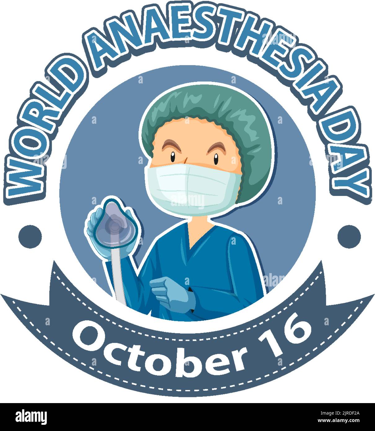 World Anaesthesia Day Logo Concept illustration Stock Vector Image ...