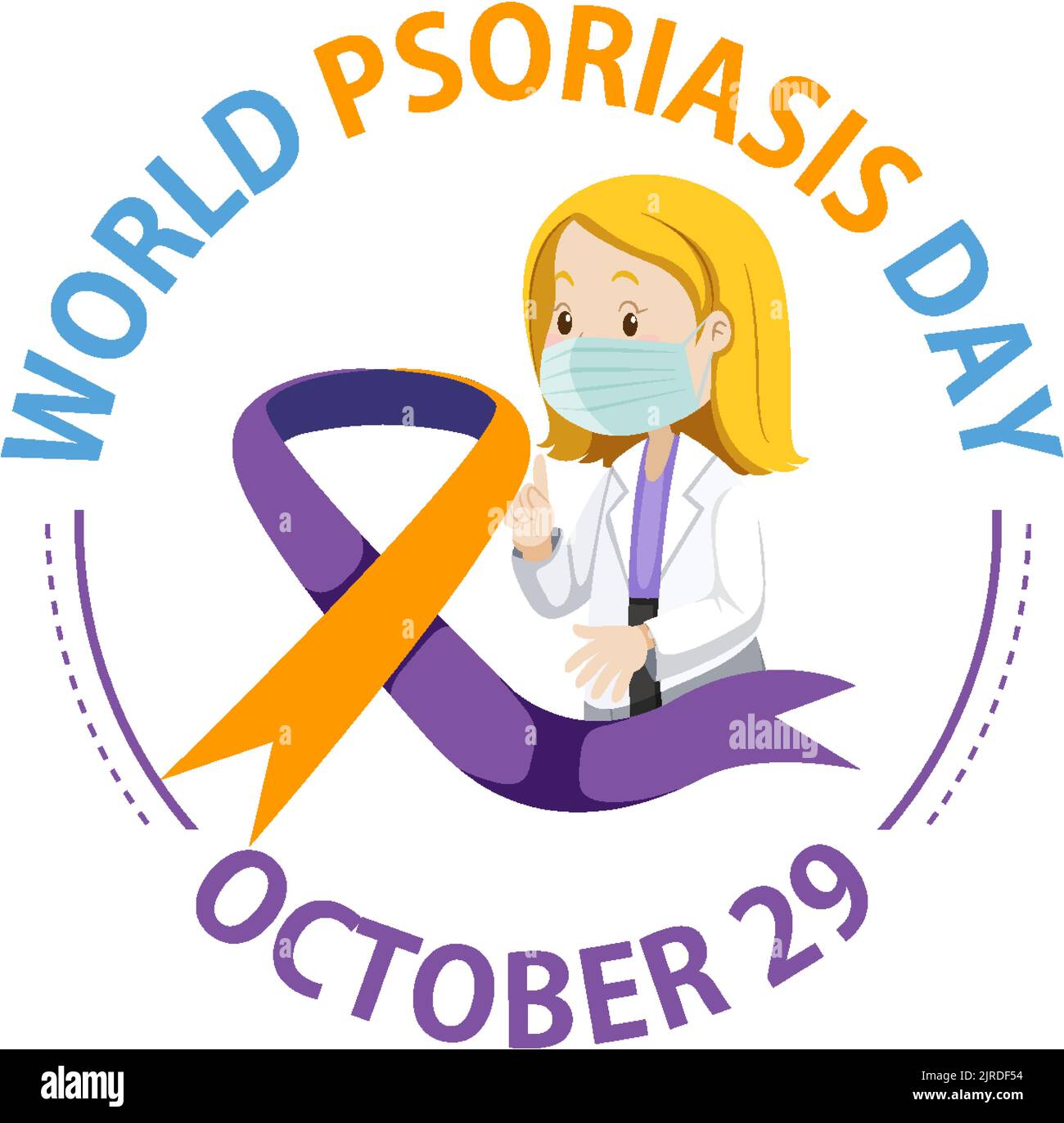 World Psoriasis Day Banner Design illustration Stock Vector Image & Art ...