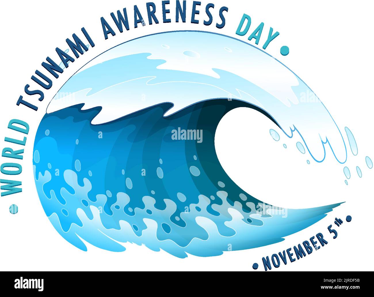 World Tsunami Awareness Day Banner Design illustration Stock Vector ...