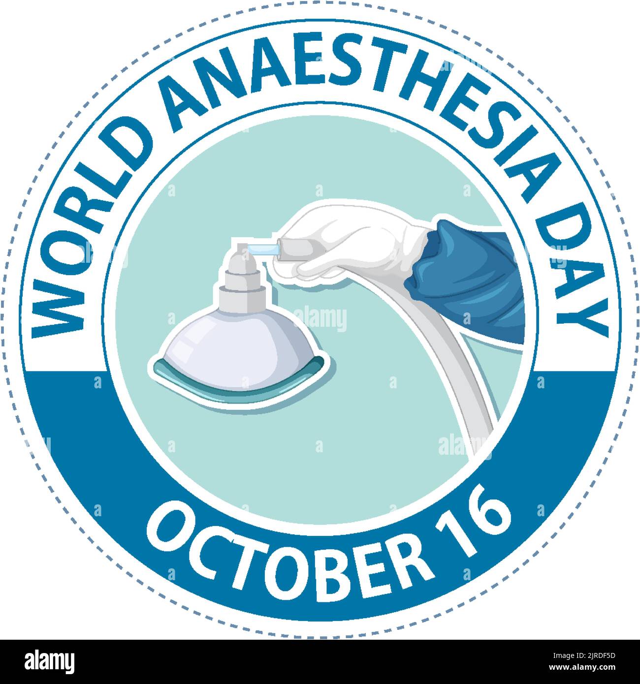 World Anaesthesia Day Logo Concept illustration Stock Vector Image ...