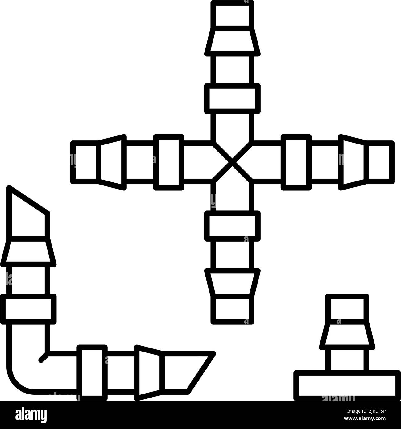 Soil pipe fittings Stock Vector Images - Alamy