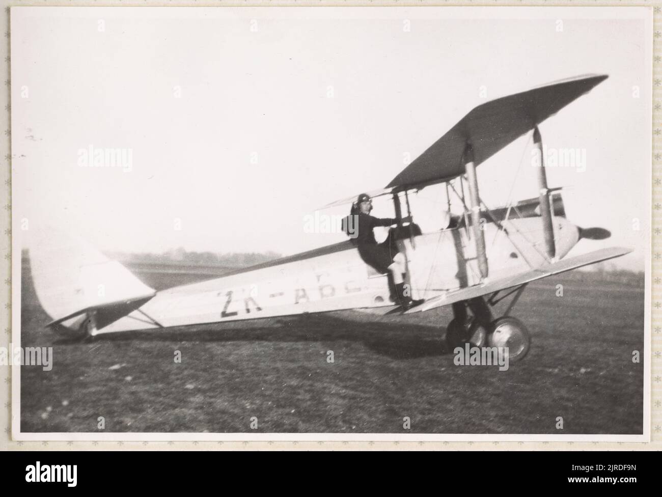 James Frederick Cane by a biplane. From the album: James Cane ...