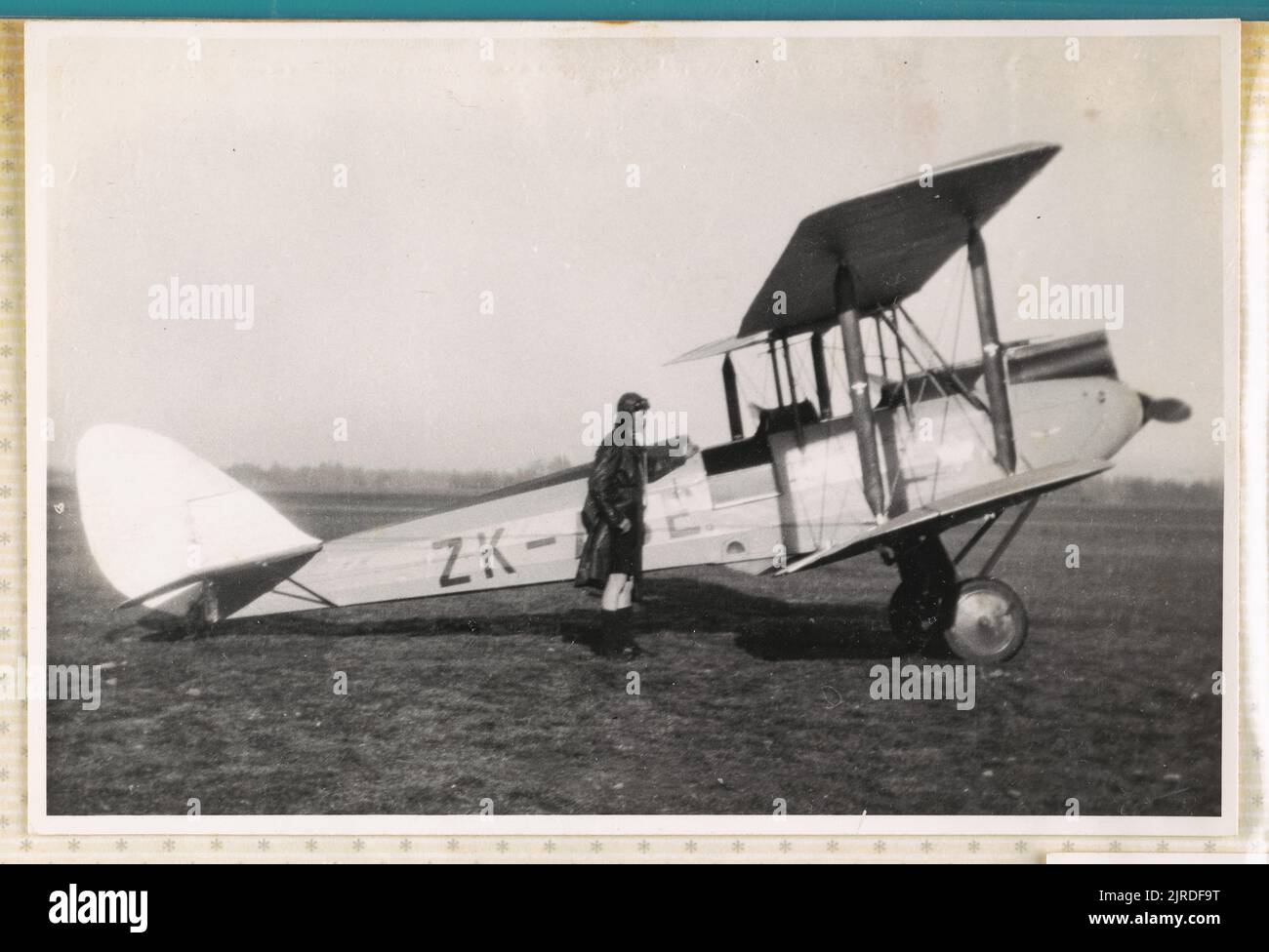 James Frederick Cane by a biplane. From the album: James Cane ...