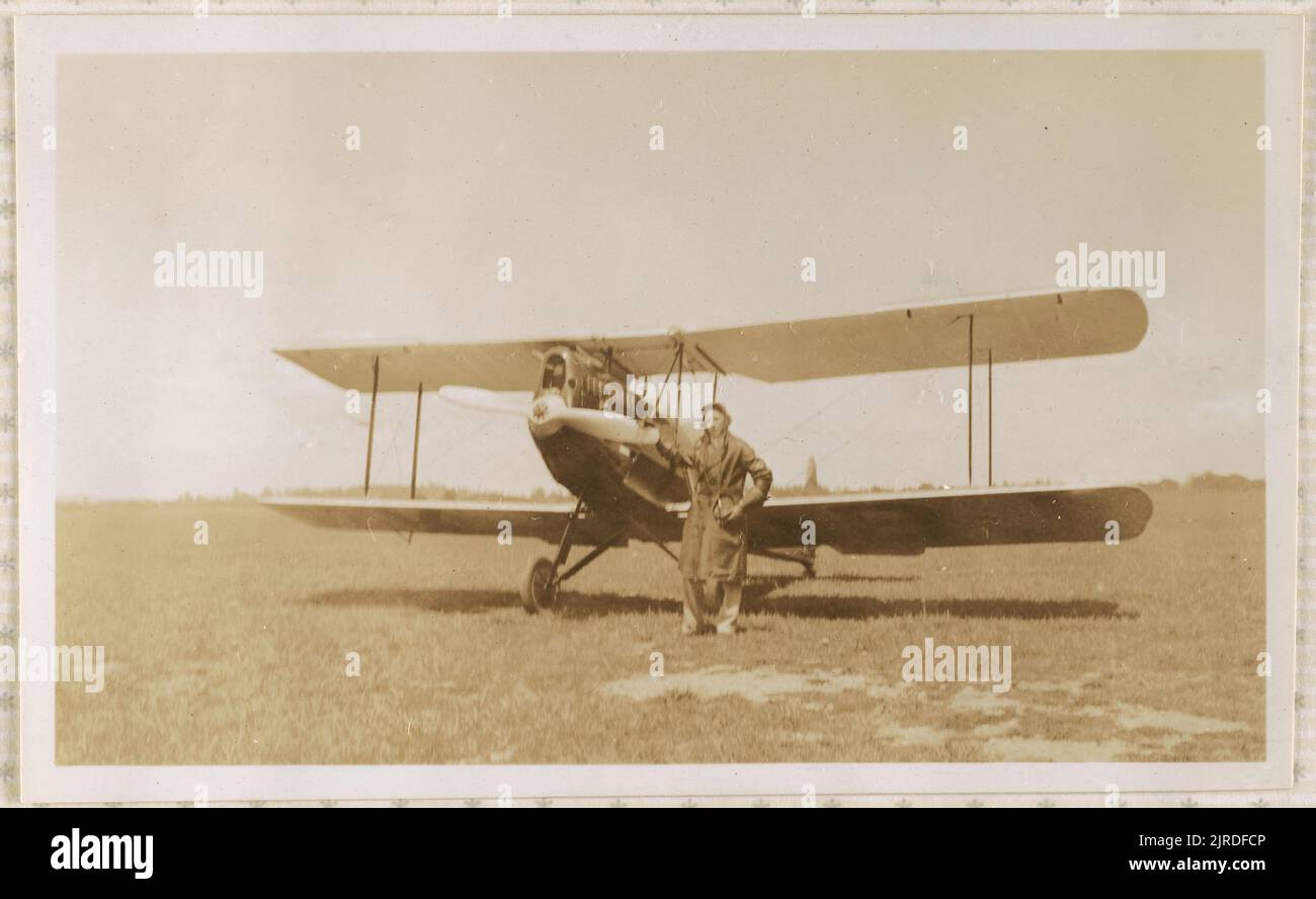 James Frederick Cane by his biplane. From the album: James Cane ...