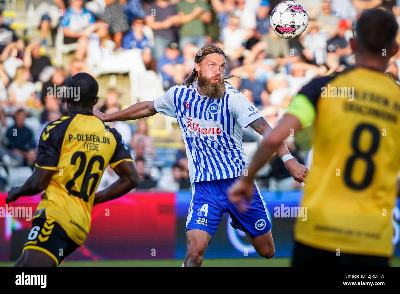 Odense, Denmark. 22nd, August 2022. Bjorn Paulsen (4) of OB seen during ...