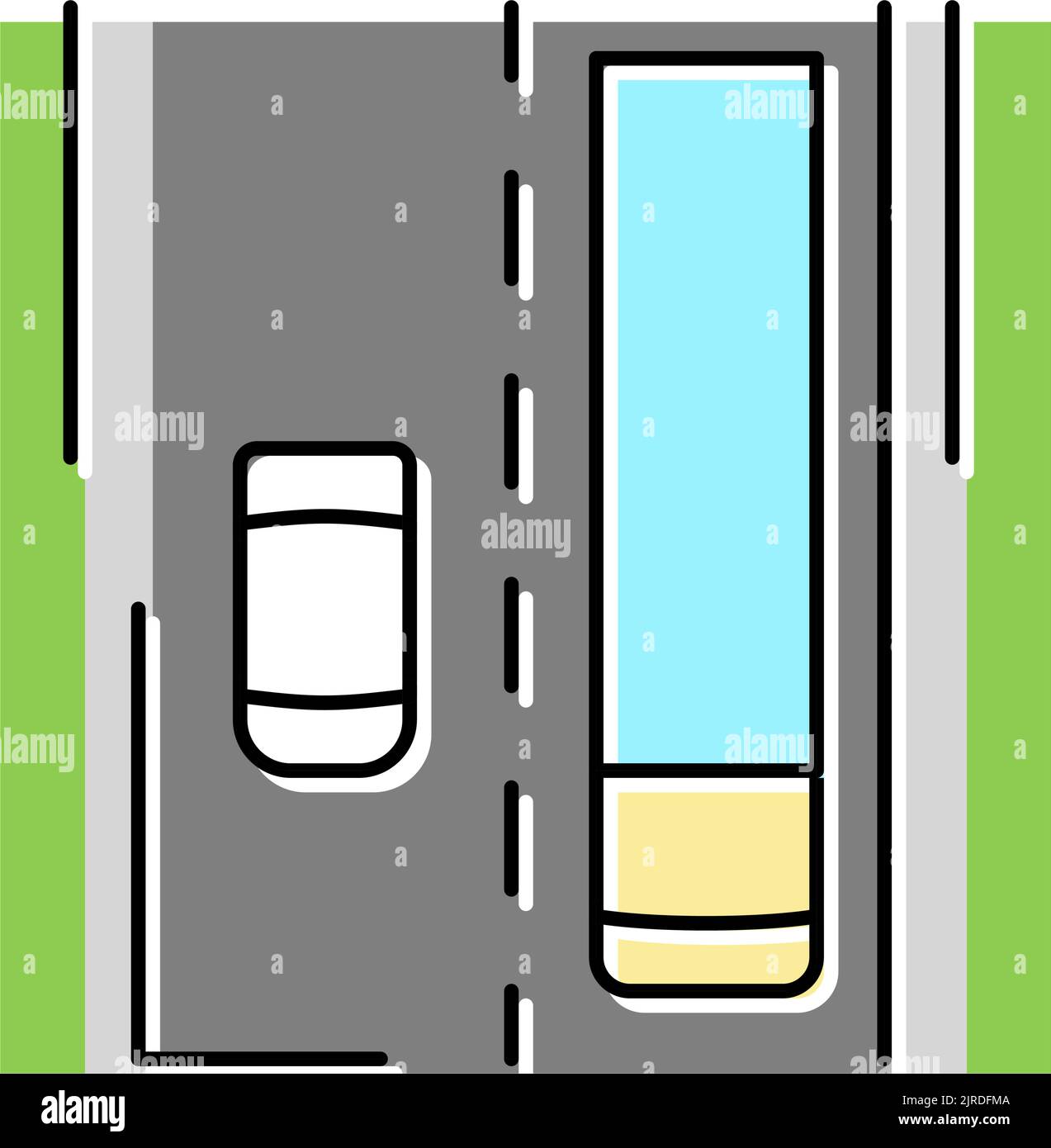 bituminous road color icon vector illustration Stock Vector Image & Art ...