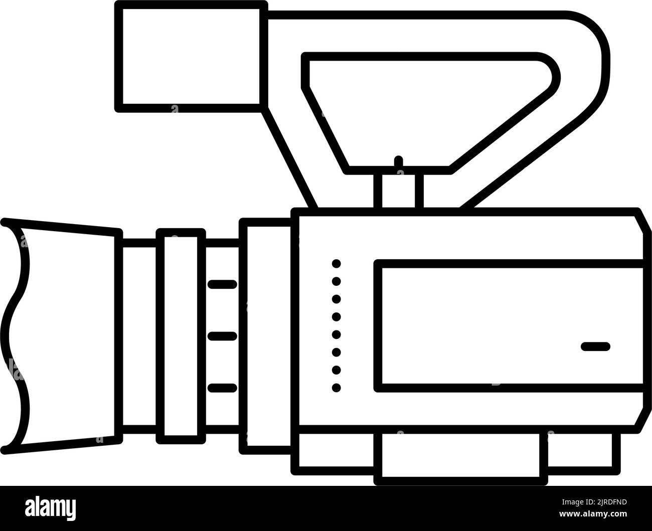 camcoder video production film line icon vector illustration Stock Vector Image & Art - Alamy