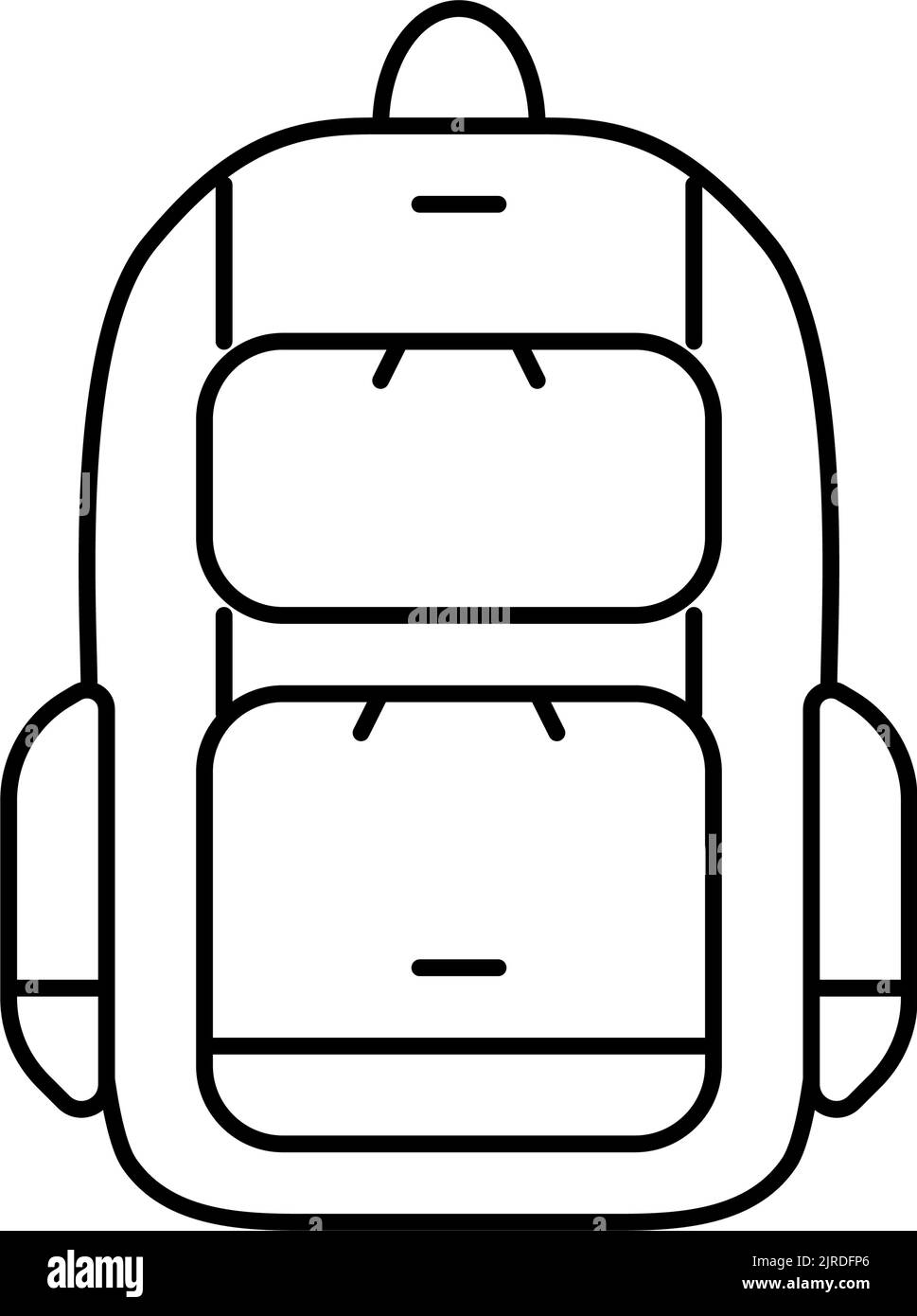 Carrying rucksack backpack Stock Vector Images - Alamy