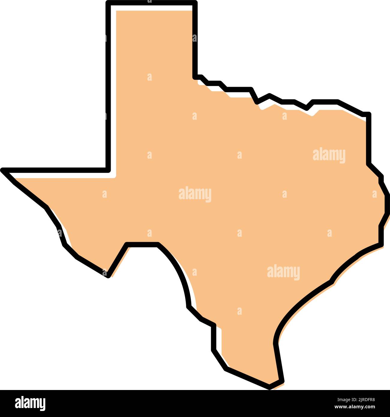 texas state color icon vector illustration Stock Vector Image & Art - Alamy