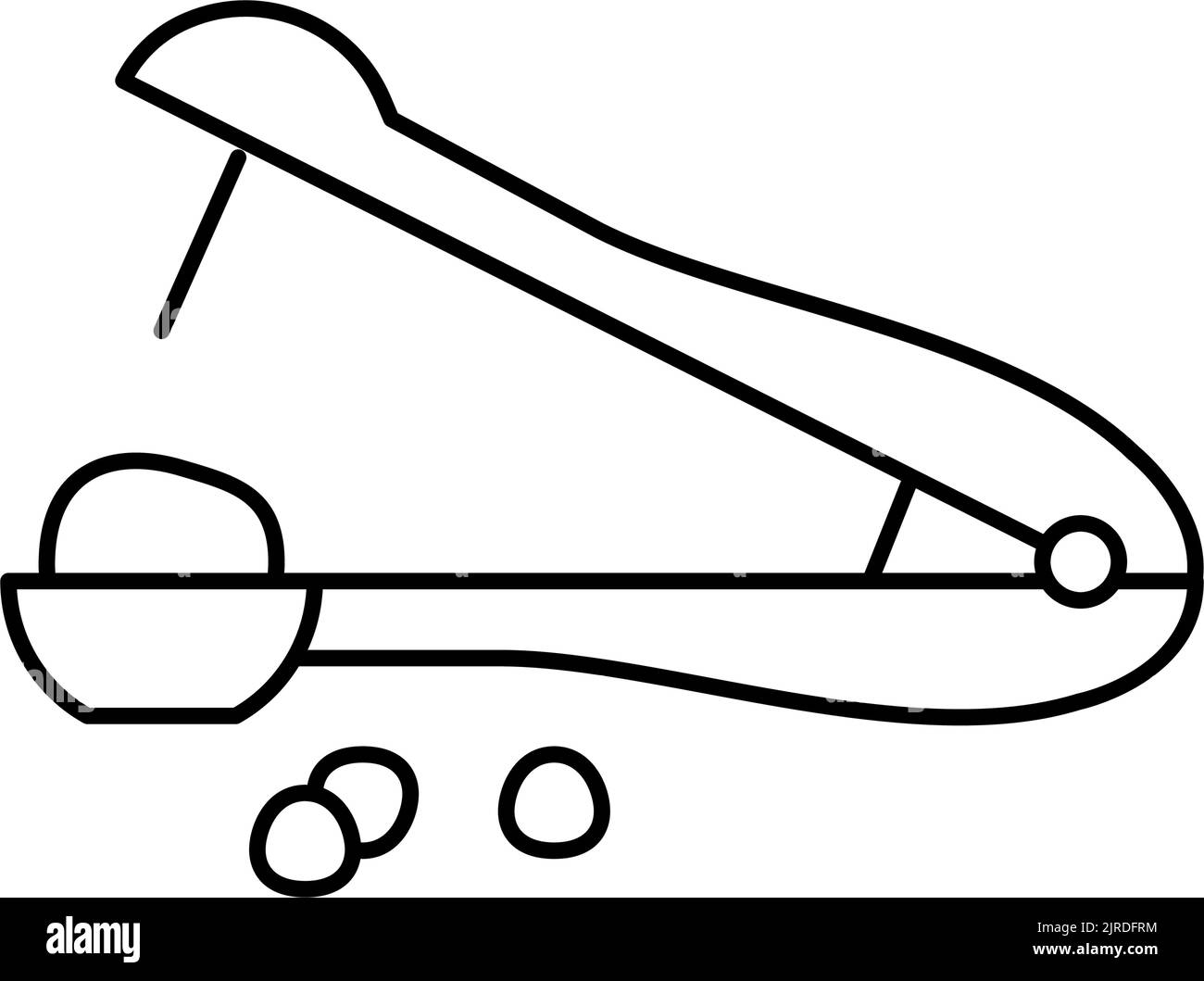 pitter cherry line icon vector illustration Stock Vector Image & Art ...