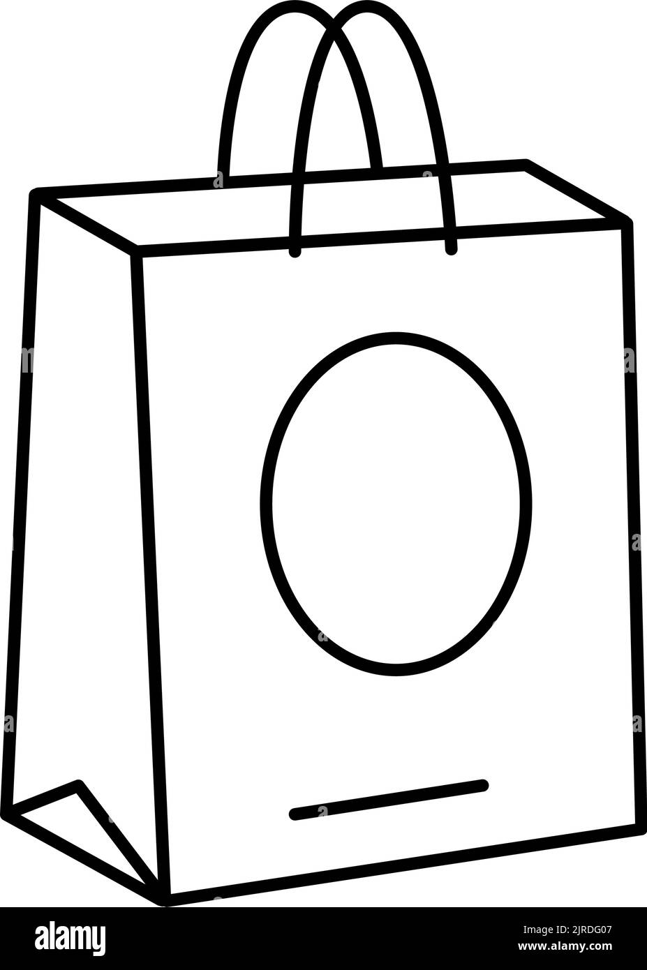 gift bag line icon vector illustration Stock Vector Image & Art - Alamy