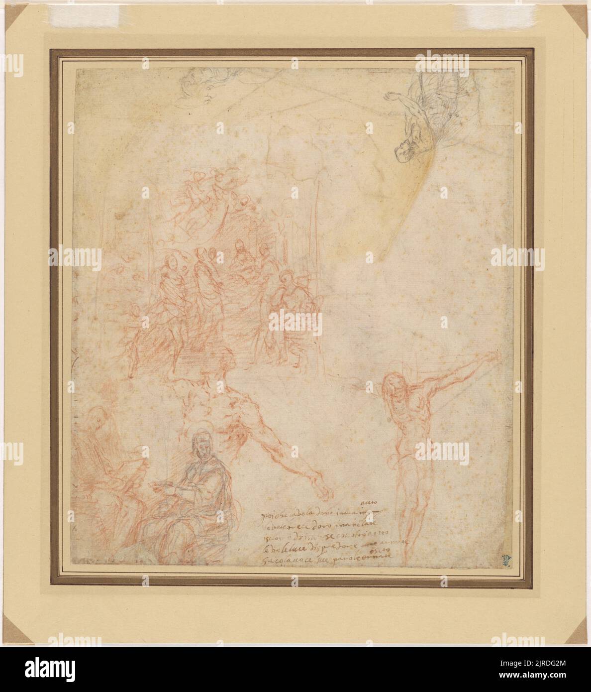 Untitled. Studies for a Salome dancing before Herod: Christ and the ...