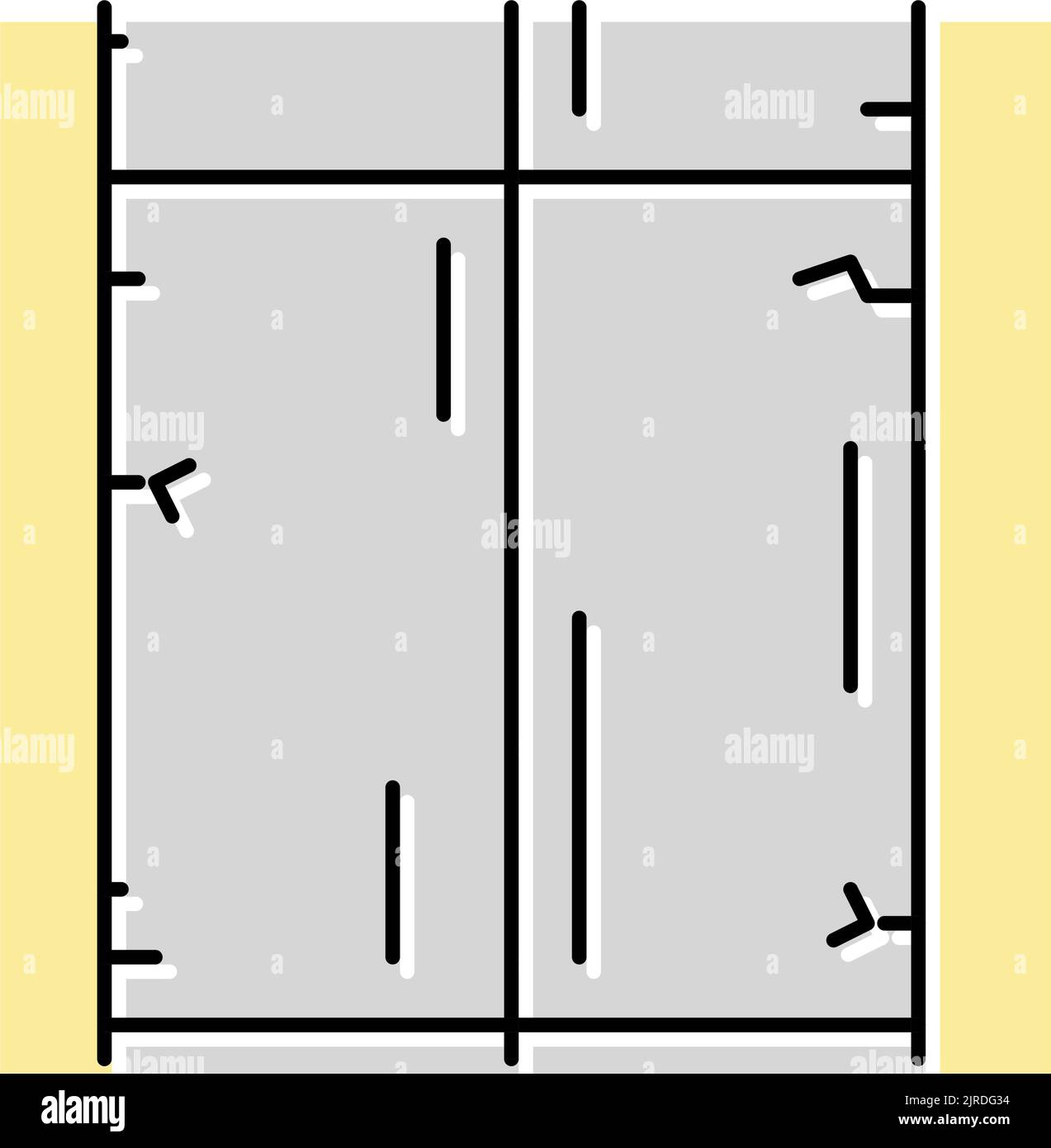 cement concrete road color icon vector illustration Stock Vector Image ...