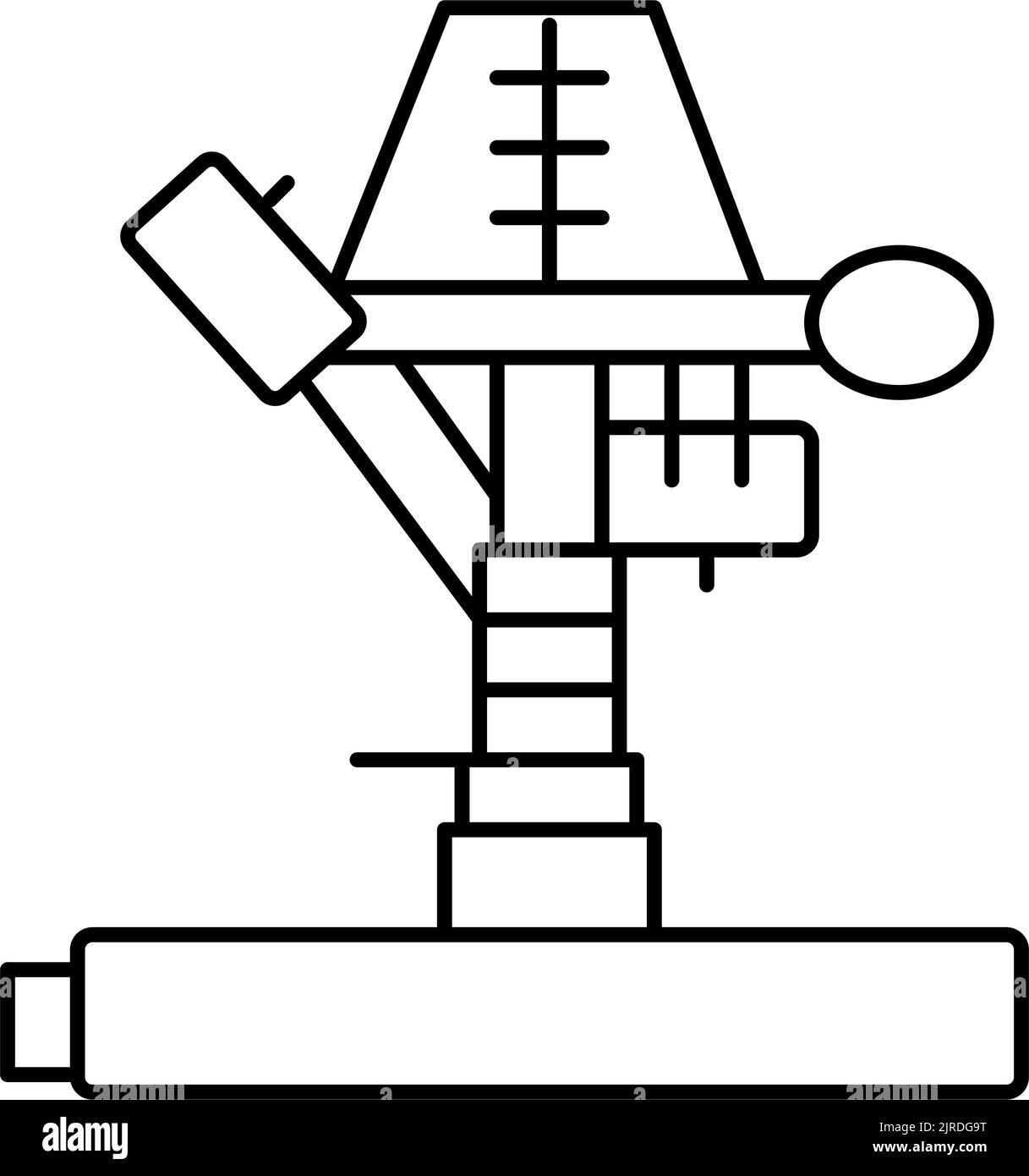 portable sprinkler water irrigation line icon vector illustration Stock ...