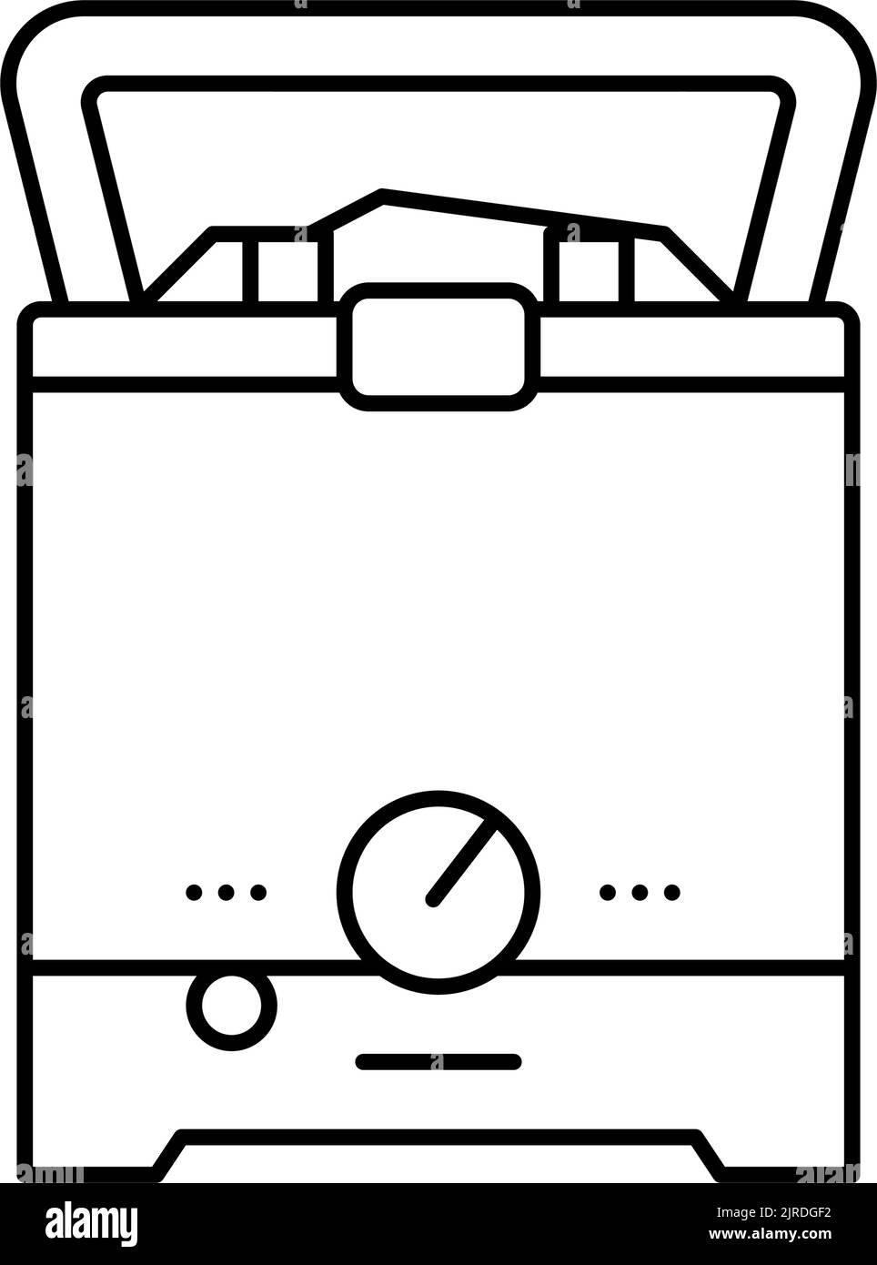 fryer potato line icon vector illustration Stock Vector Image & Art - Alamy