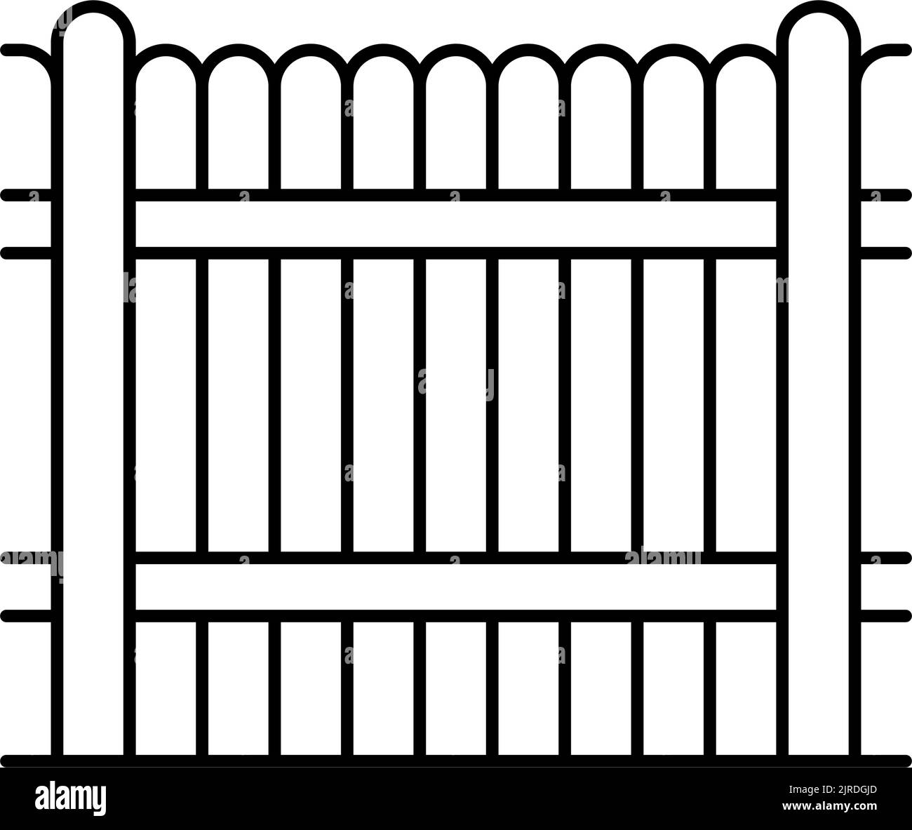 wood fence line icon vector illustration Stock Vector Image & Art - Alamy