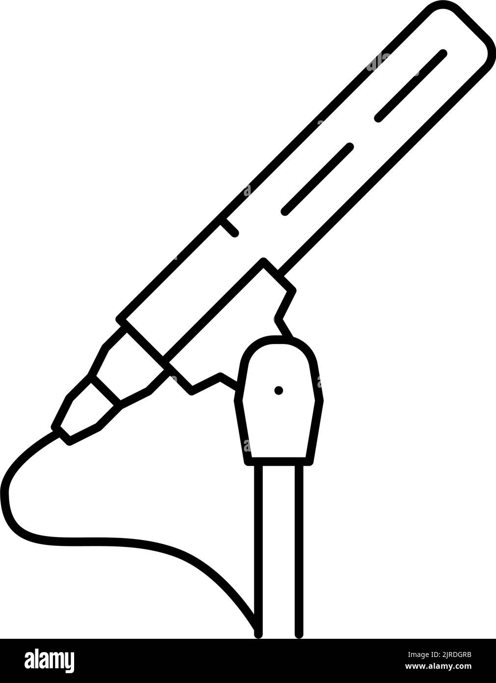 media mic microphone line icon vector illustration Stock Vector Image ...