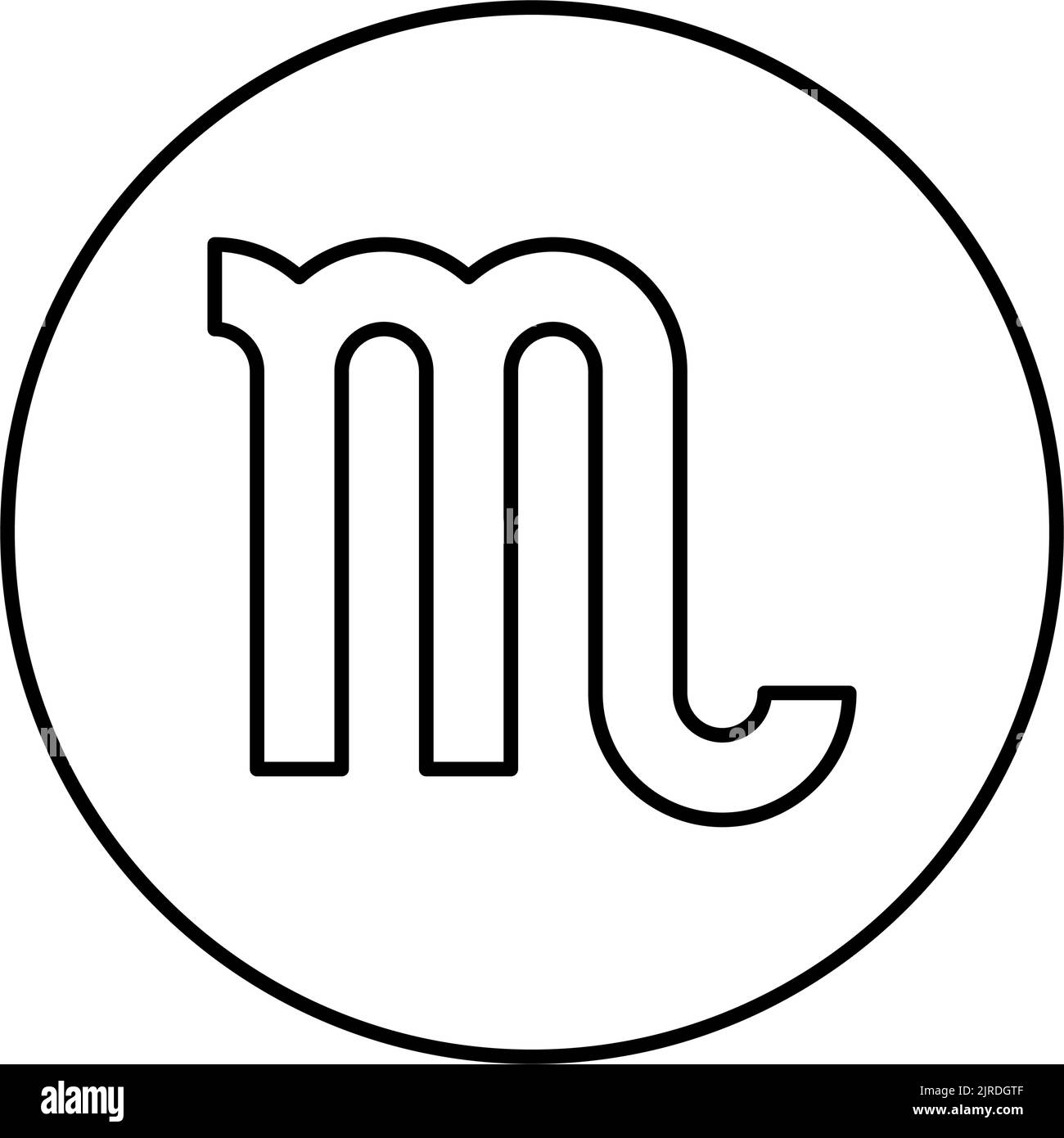 scorpio zodiac line icon vector illustration Stock Vector Image & Art ...