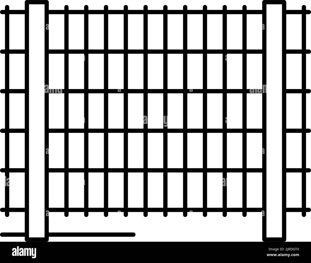 wire fence line icon vector illustration Stock Vector Image & Art - Alamy