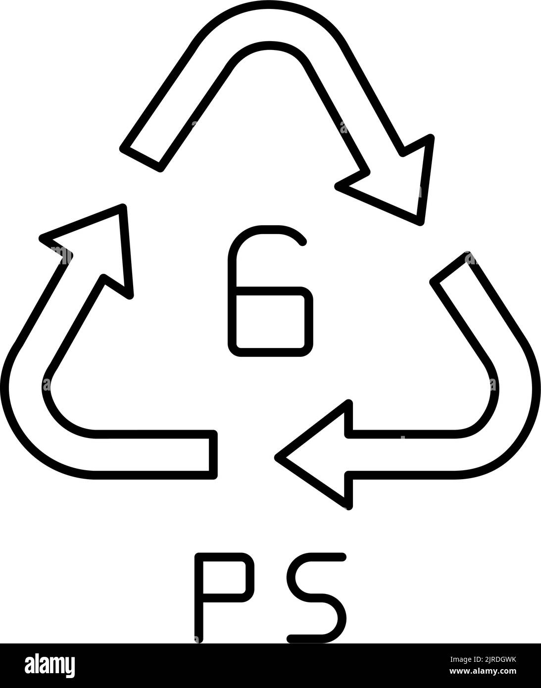 ps plastic product marker line icon vector illustration Stock Vector ...