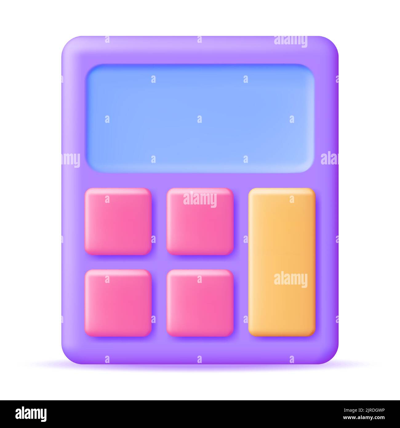 3D Modern Calculator Isolated Stock Vector Image & Art - Alamy