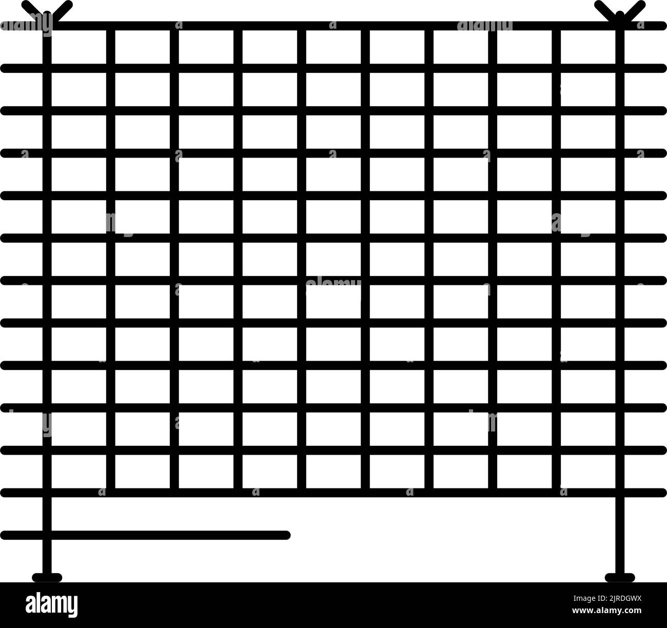 barrier fence line icon vector illustration Stock Vector Image & Art ...