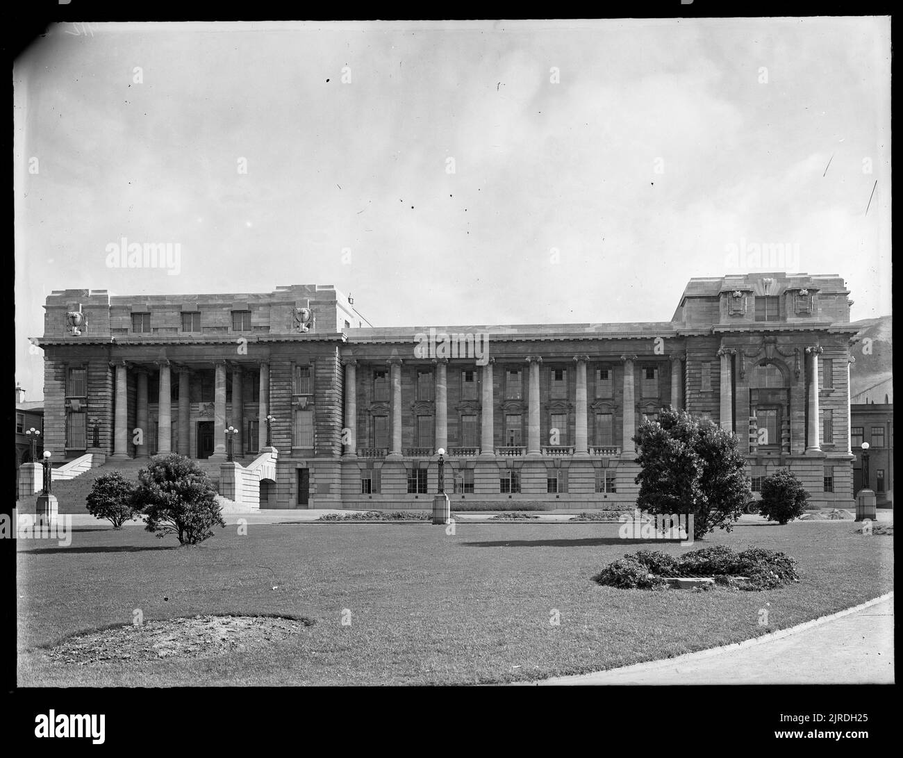 Parliament Buildings, circa 1940, Wellington, by Gordon Burt, Gordon H ...