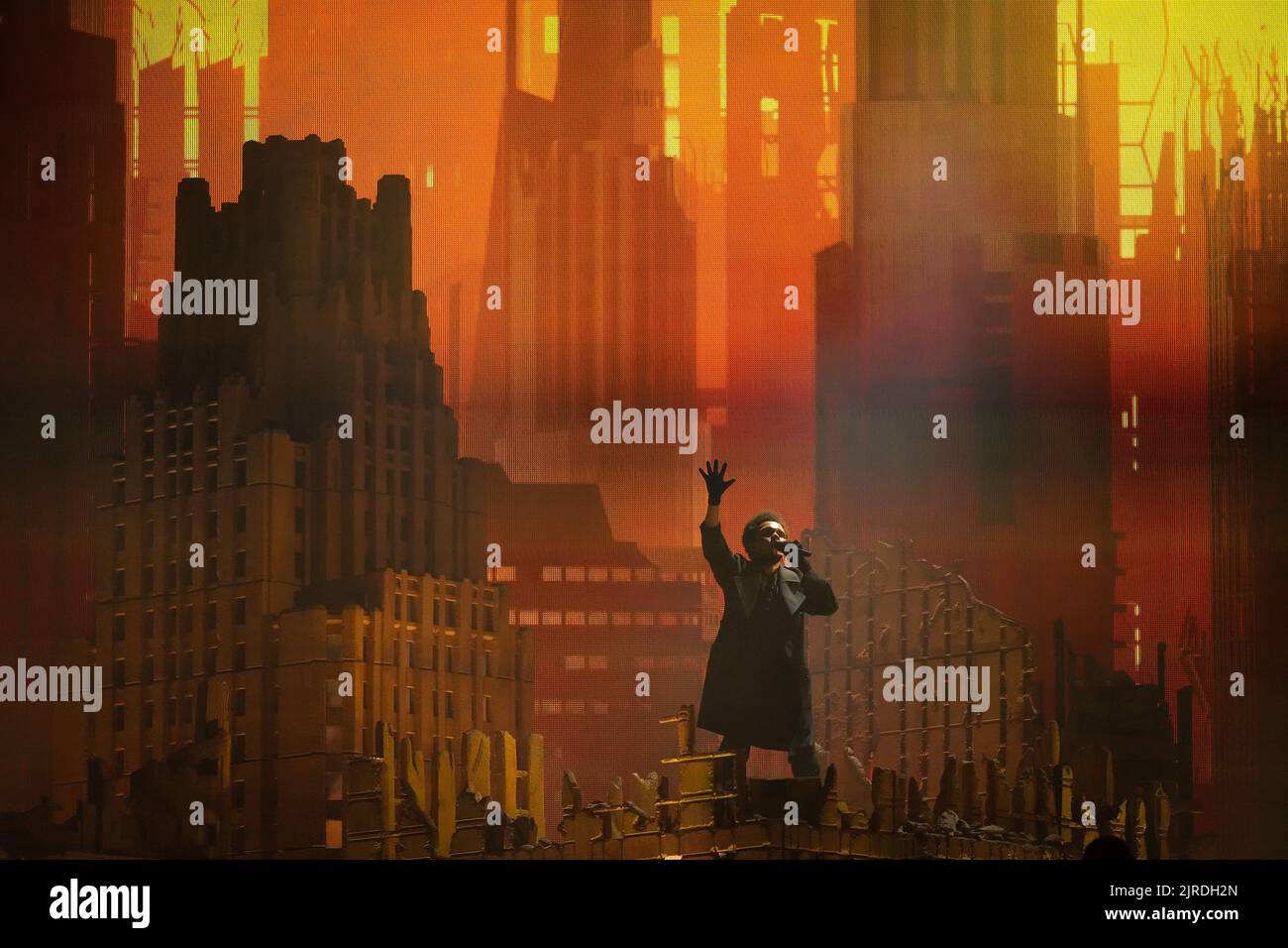 The Weeknd performs in Vancouver, on Tuesday, August 23, 2022. THE ...