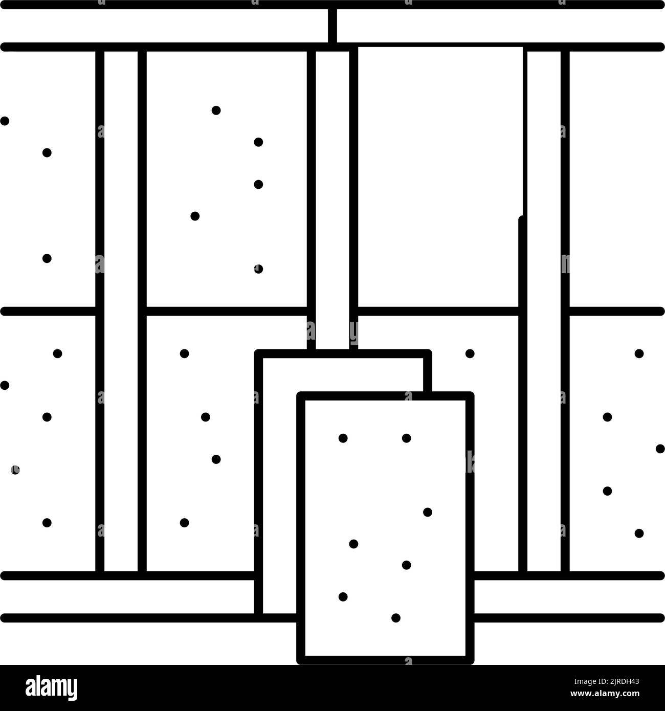 wall insulation line icon vector illustration Stock Vector Image & Art ...