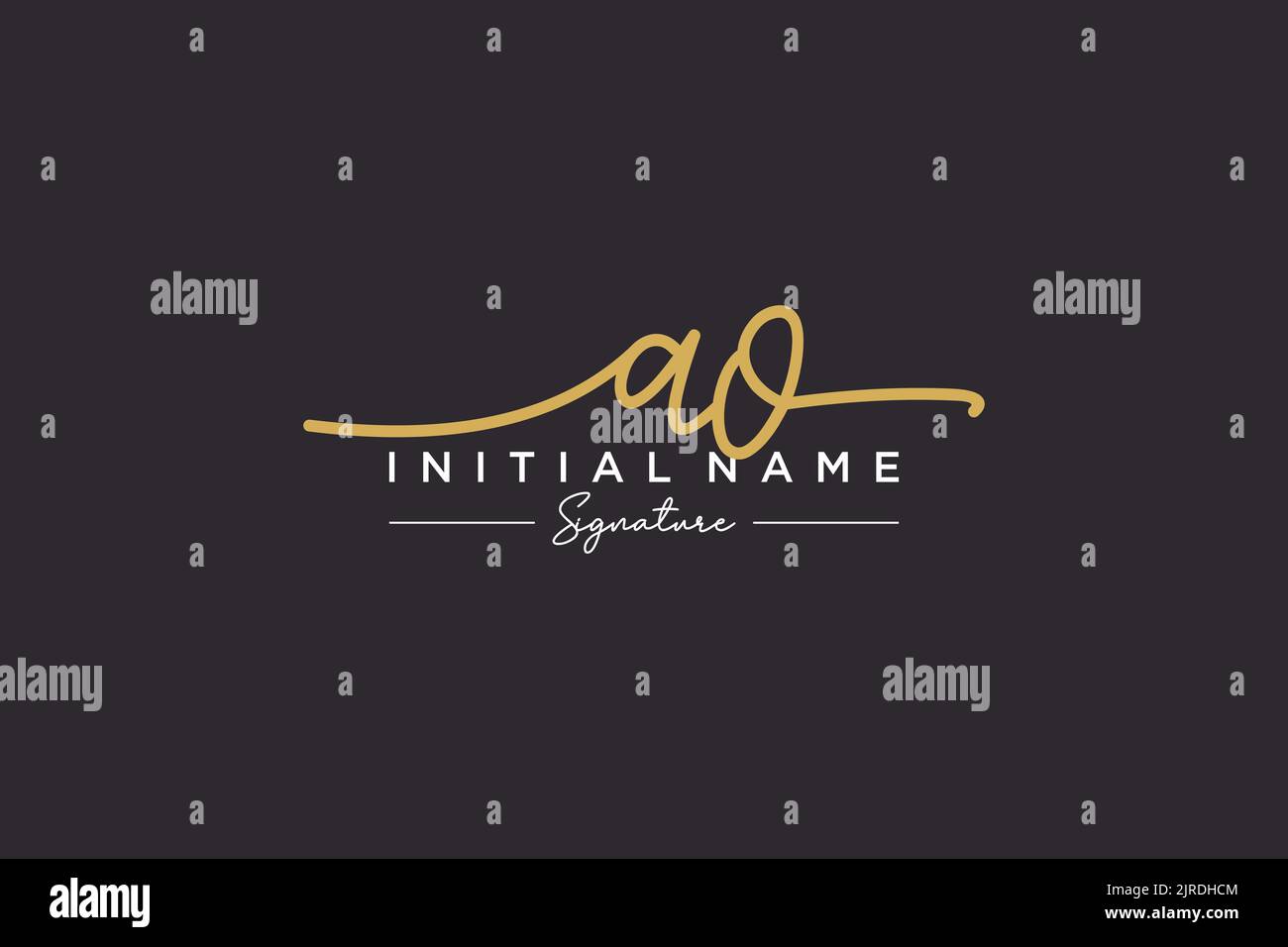 Ao monogram logo hi-res stock photography and images - Alamy