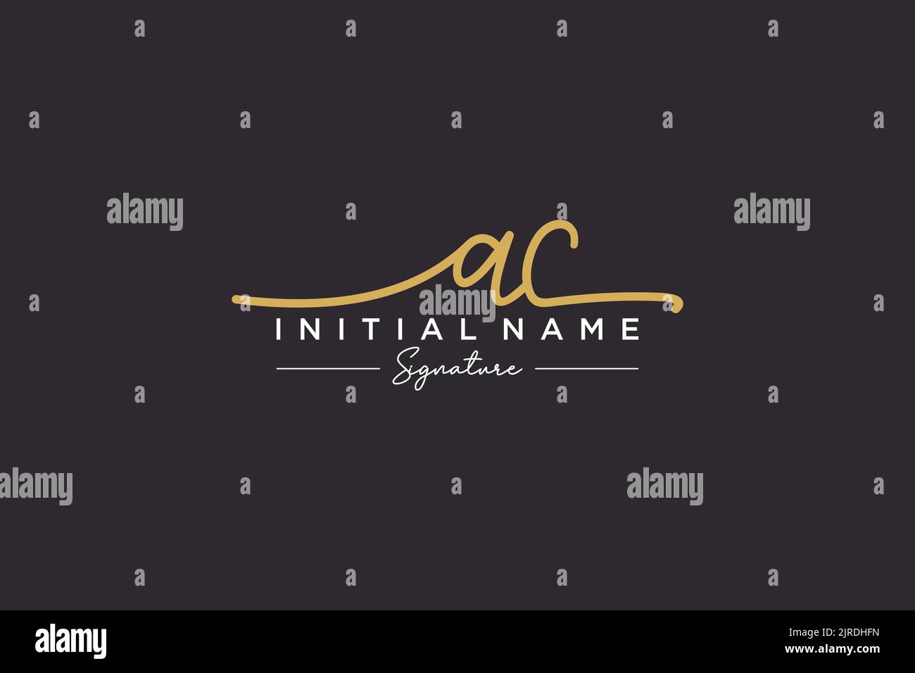 Ac signature Stock Vector Images - Alamy