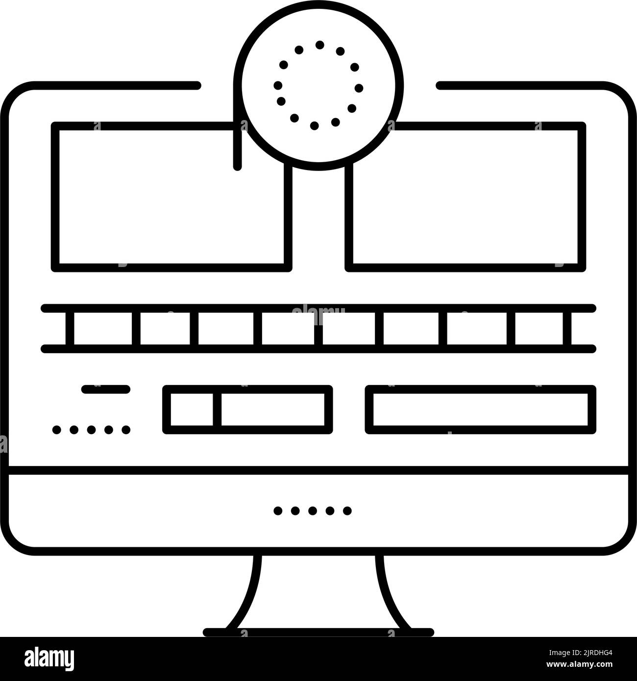 montage video production film line icon vector illustration Stock ...