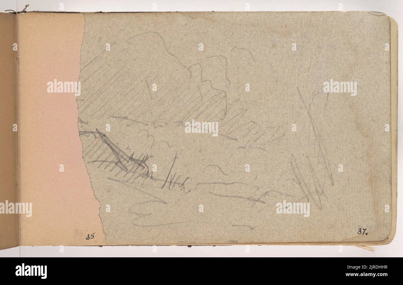 An 1876 sketchbook torn blank page hi-res stock photography and images ...