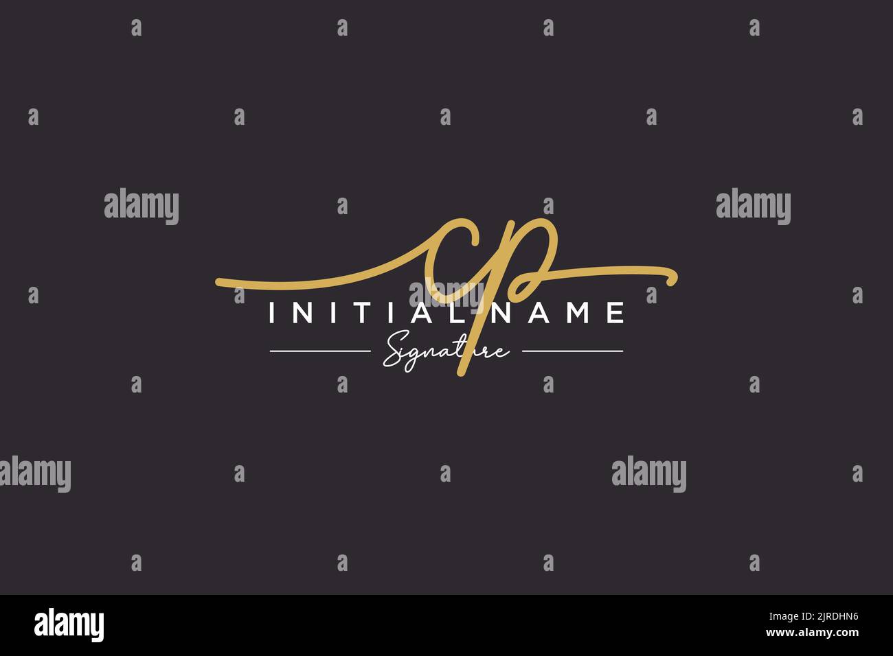 Cp signature Stock Vector Images - Alamy